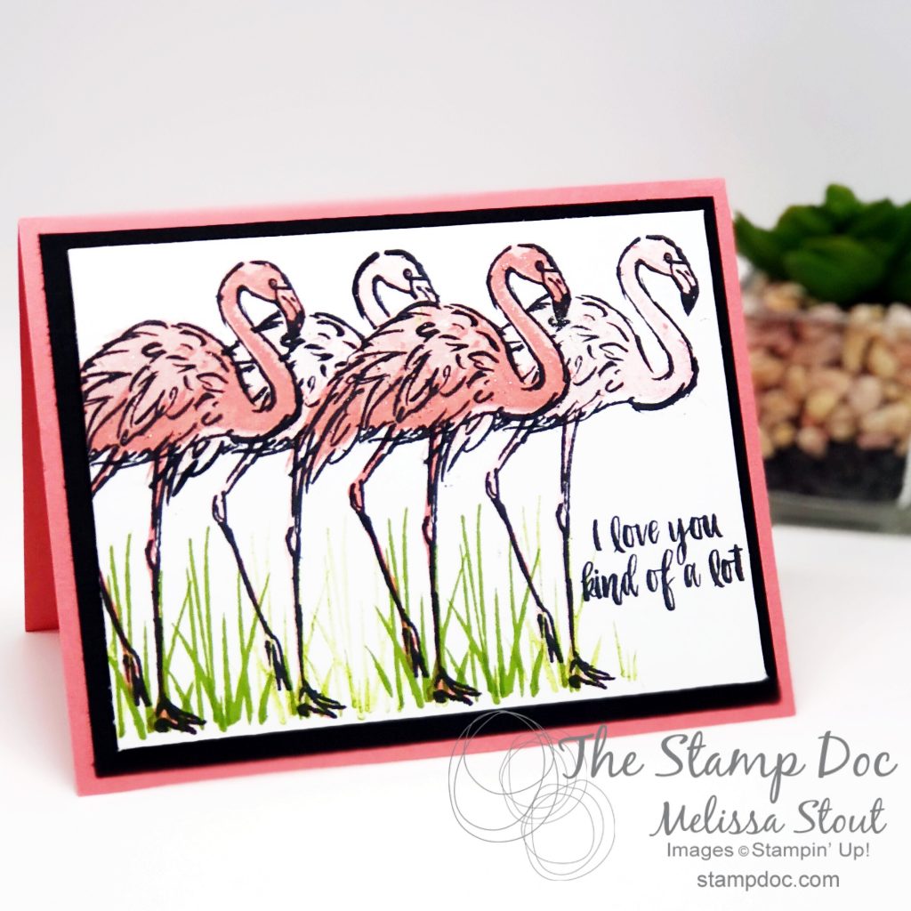 Fabulous Flamingo Repetition Stamping for TGIF Challenges