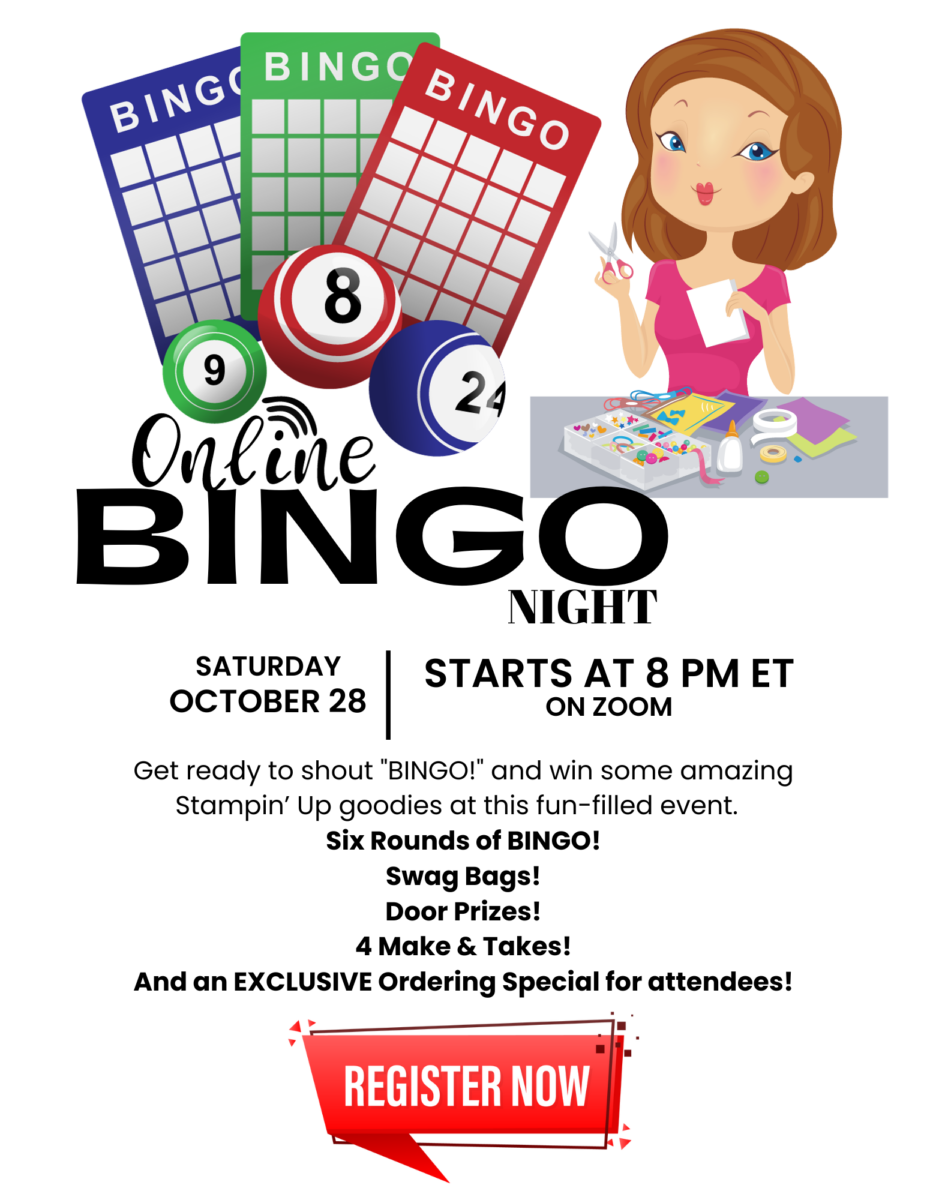 Online Stampin' BINGO--October 28th at 8pm ET