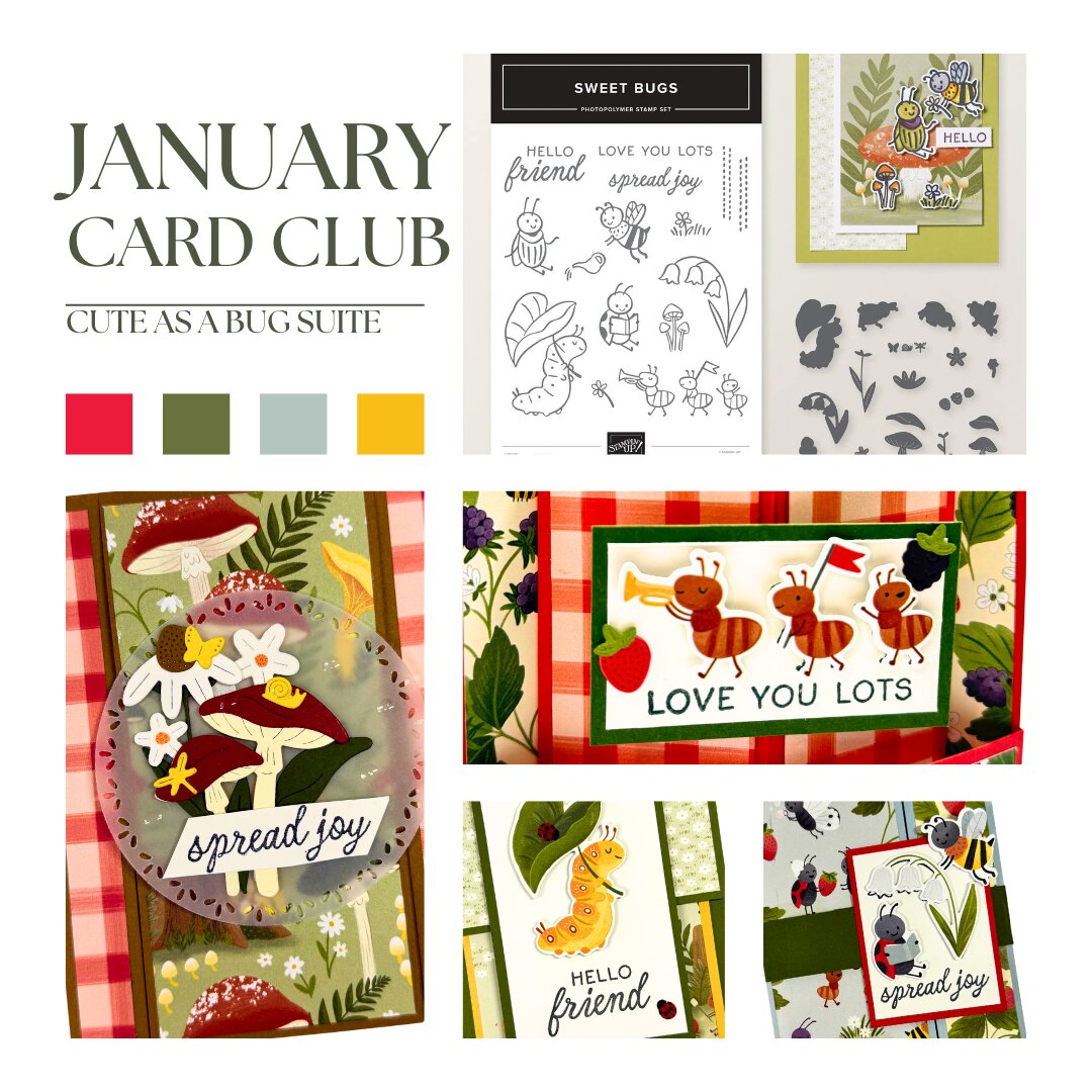 January Card Club: Cute as a Bug
